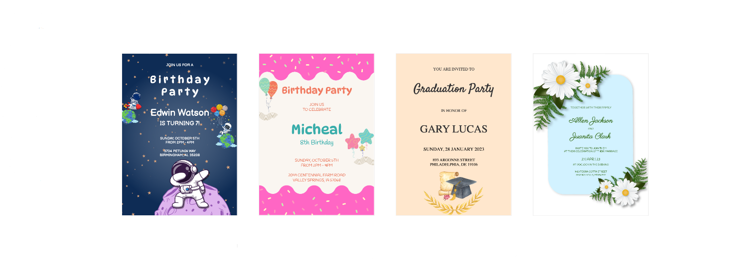 Usage Benefits Of Invitation Card Maker